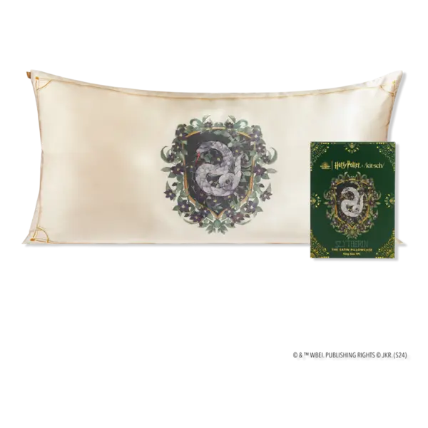KITSCH Harry Potter X Satin King Pillowcase - Slytherin