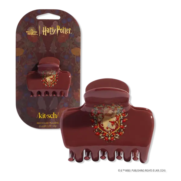 KITSCH Harry Potter X Recycled Plastic Crest Claw Clip - Gryffindor