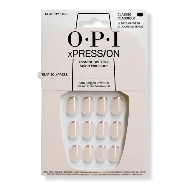 OPI Xpress/on French Tip Press On Nails - Read My Tips