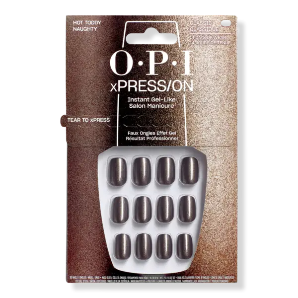 OPI Xpress/on Short Solid Color Press On Nails - Hot Toddy Naughty