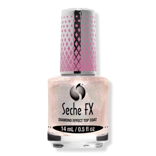 SECHE Fx Diamond Effect Top Coat - Pink