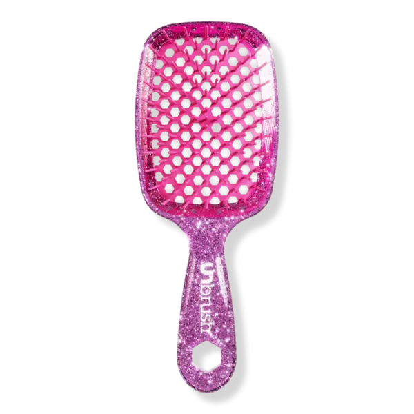 UNBRUSH Detangling Hair Brush - Glitter Rose Quartz