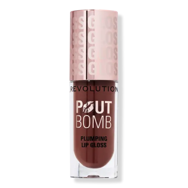 REVOLUTION BEAUTY Pout Bomb Plumping Gloss - Espresso Cool Nude
