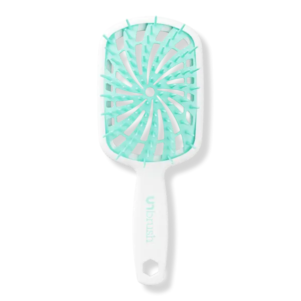 UNBRUSH Plus Detangling Hair Brush Fine & Fragile Hair - Mint Swirl