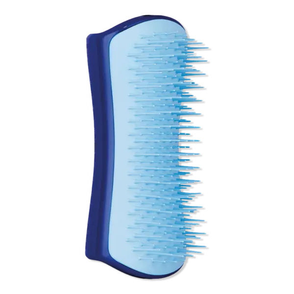 TANGLE TEEZER Small De-shedding Dog Grooming Brush - Light Blue/blue