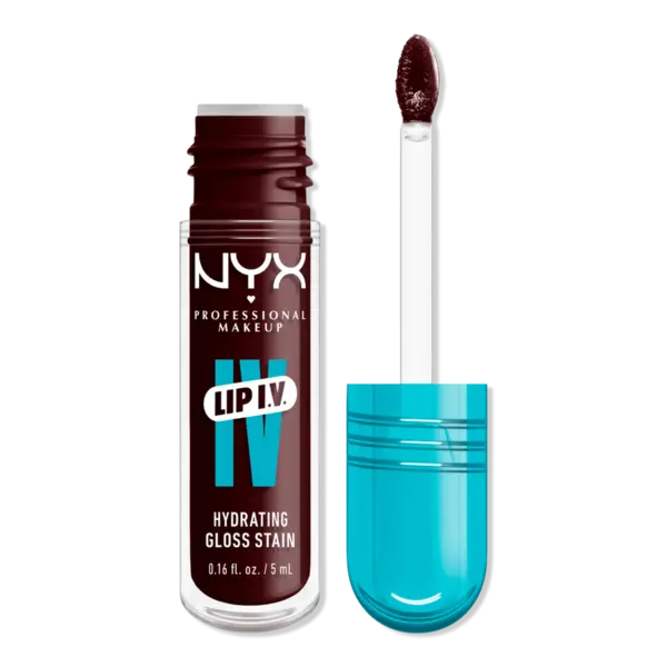 NYX PROFESSIONAL MAKEUP Lip Iv Hydrating Gloss Stain - Water Bout Wine