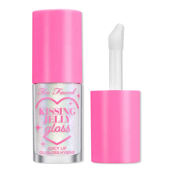 TOO FACED Kissing Jelly Hydrating Lip Oil Gloss - Strawberry Frosting