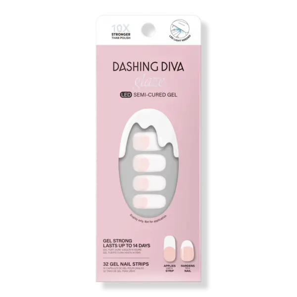 DASHING DIVA Glaze Semi-cured Gel Art Summer Collection - Pearly Whites