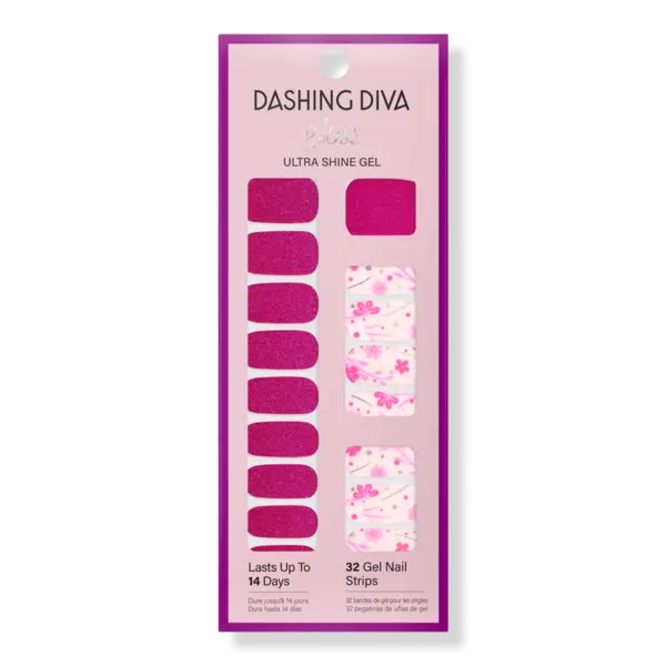 DASHING DIVA Gloss Ultra Shine Gel Nail Strips - Fleur Flair