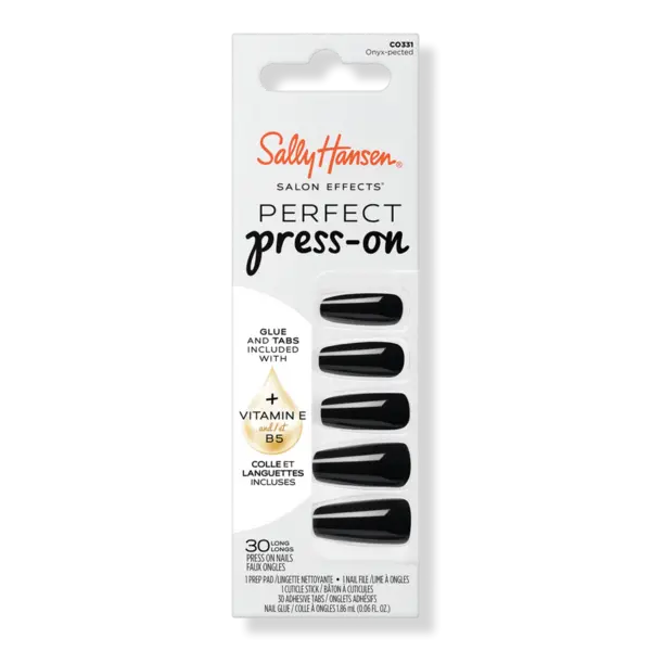 SALLY HANSEN Salon Effects Perfect Press-on Nails - Onyx-pected