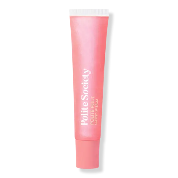 POLITE SOCIETY Polite Pout Glossy Lip Balm - Peach Bellini