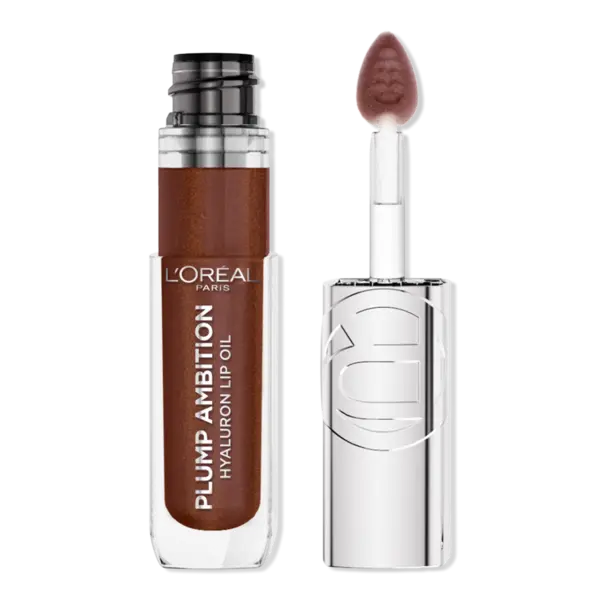 L'OREAL Plump Ambition Hyaluron Lip Oil 24hr Care With Hyaluronic Acid - La Nuit Sparkle 510