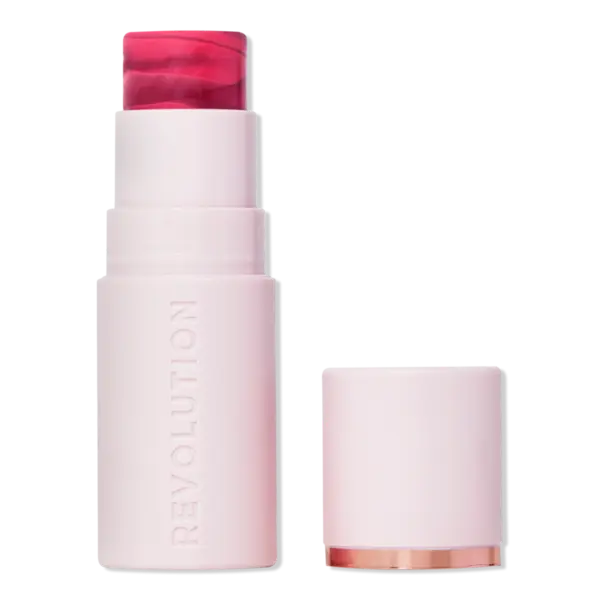 REVOLUTION BEAUTY Skin Silk Marble Blush Stick - Berry Flush