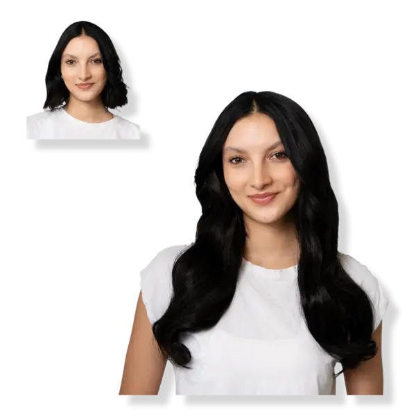 LOCKS & MANE 20" Clip-in Human Hair Extension - Espresso