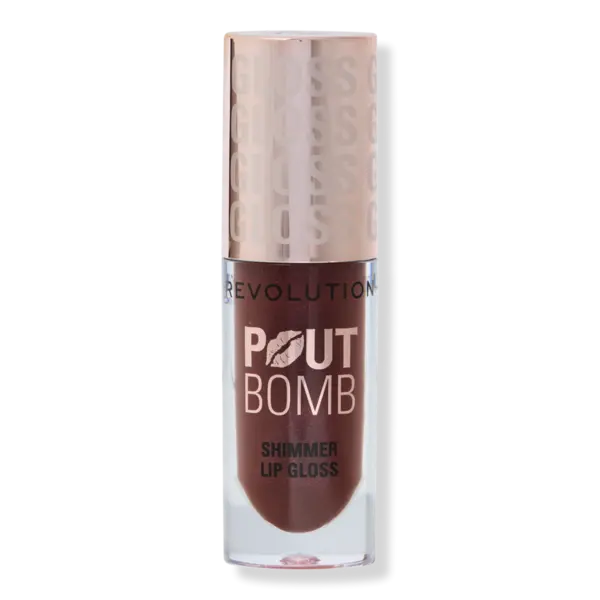 REVOLUTION BEAUTY Pout Bomb Shimmer Gloss - Chocolate Sparkle