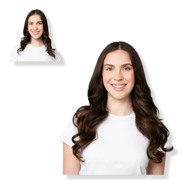 LOCKS & MANE 20" Clip-in Human Hair Extension - Milk Chocolate