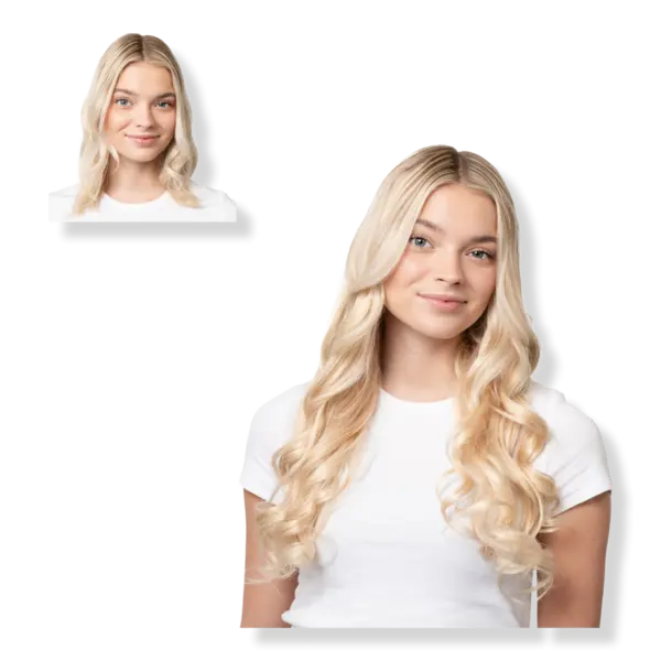 LOCKS & MANE 20" Clip-in Human Hair Extension - Vanilla