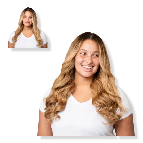 LOCKS & MANE 20" Clip-in Human Hair Extension - Butterscotch