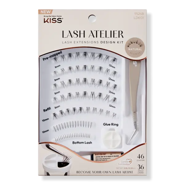 Kiss Lash Atelier Individual Lash Extension Kit Natural - One-color