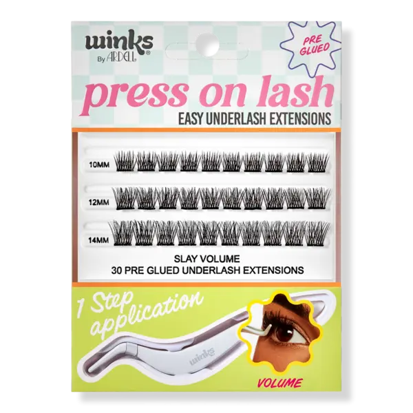 ARDELL Winks Press On Pre-glued Underlash Extensions Slay Volume - One-color