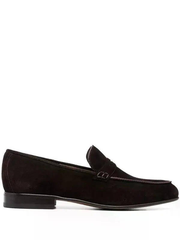 FERRAGAMO Suede Penny Loafers