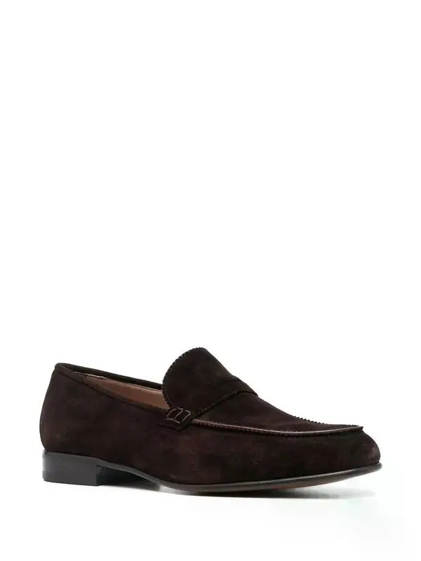 FERRAGAMO Suede Penny Loafers