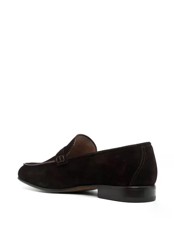 FERRAGAMO Suede Penny Loafers