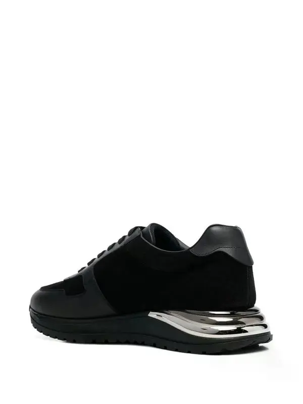 FERRAGAMO Gancini Patch Lace-up Sneakers
