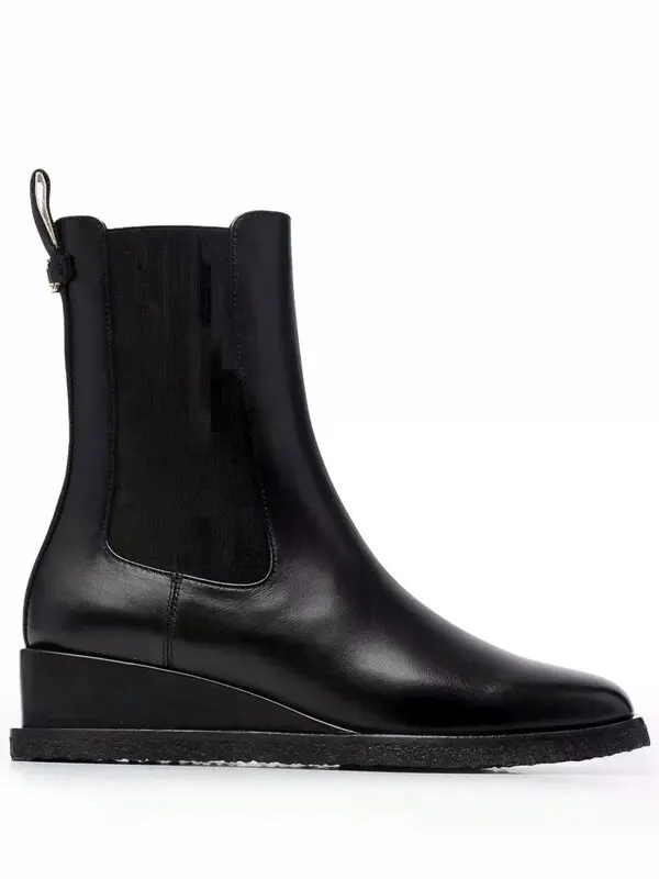 FERRAGAMO Wyatt Ankle Boots - Black