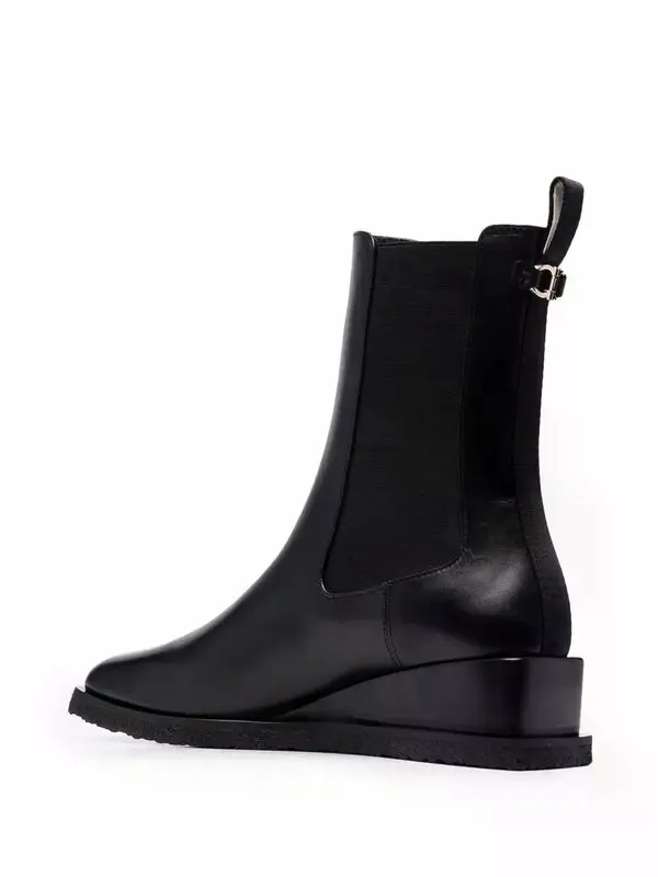FERRAGAMO Wyatt Ankle Boots - Black