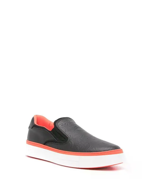 FERRAGAMO Leather Slip-on Sneakers