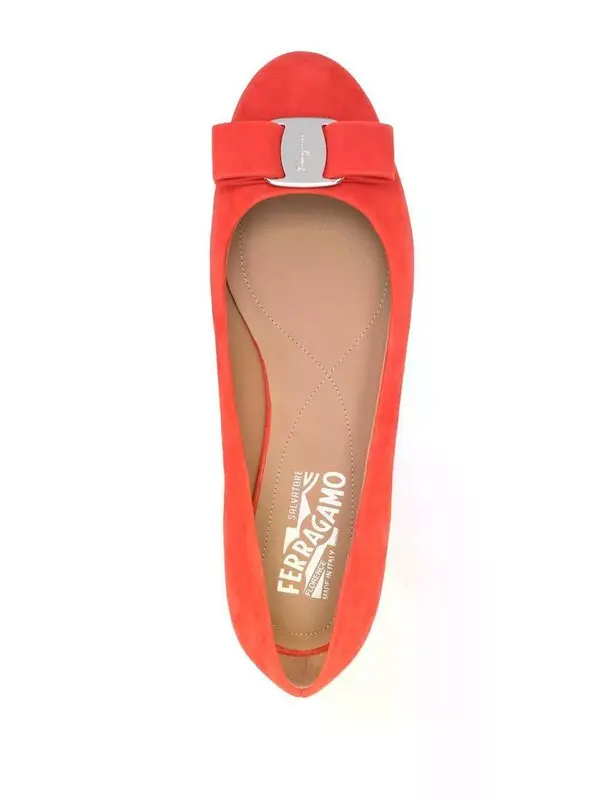 FERRAGAMO Logo-plaque Ballerina Shoes