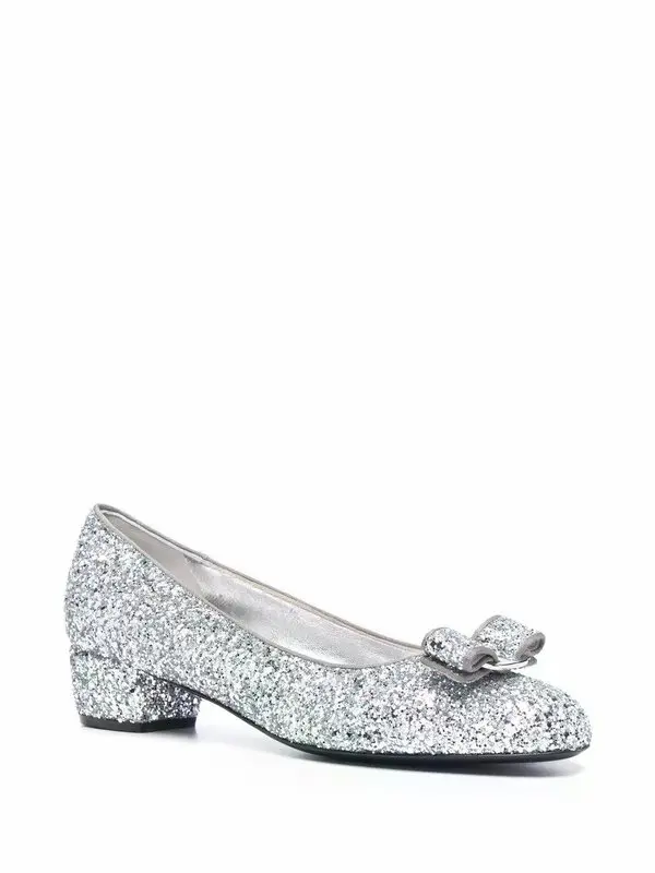 FERRAGAMO Glitter-detail Pumps