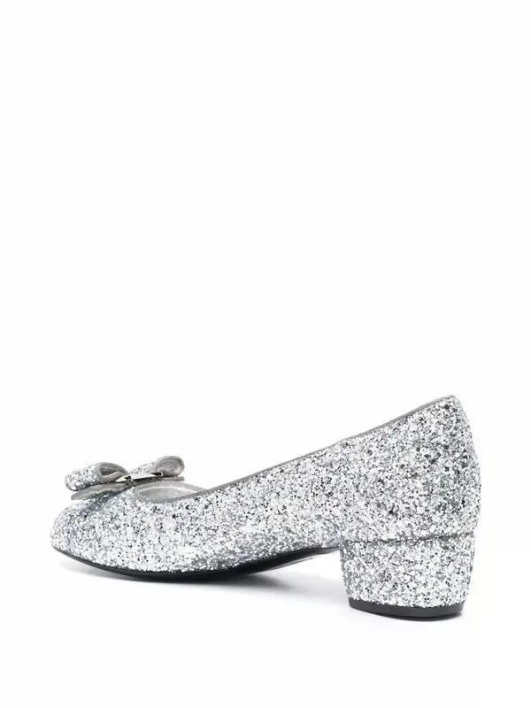 FERRAGAMO Glitter-detail Pumps