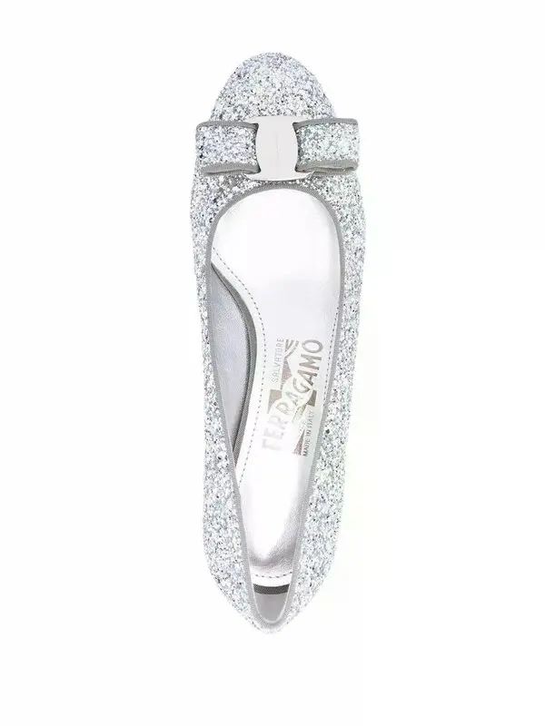 FERRAGAMO Glitter-detail Pumps