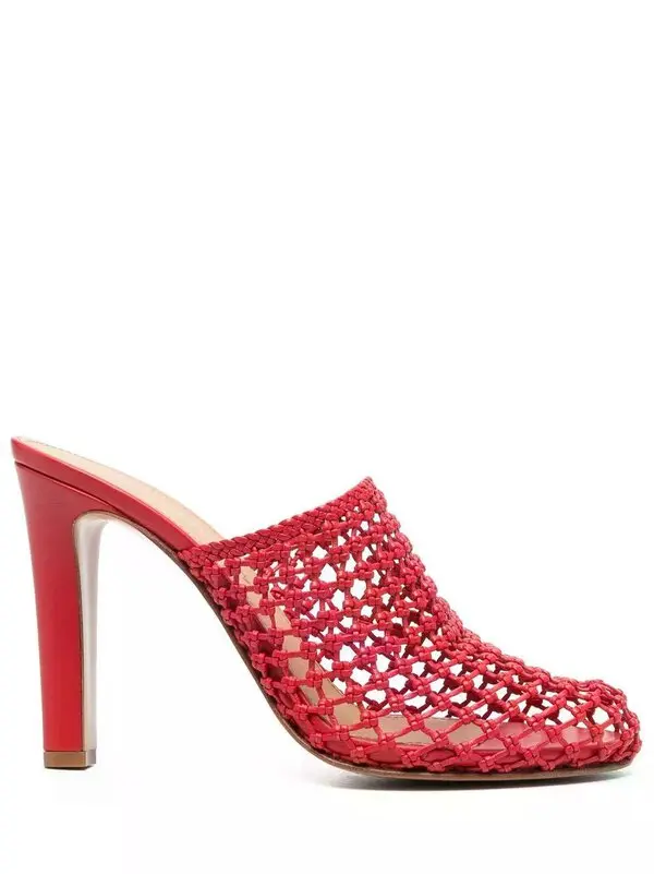 FERRAGAMO Ella Mules - Red