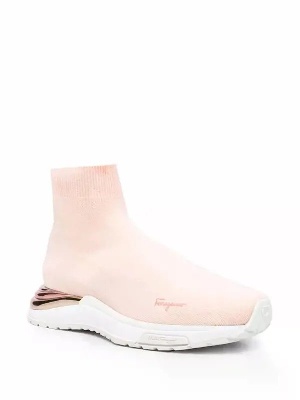 FERRAGAMO Logo Slip-on Sneakers - Pink