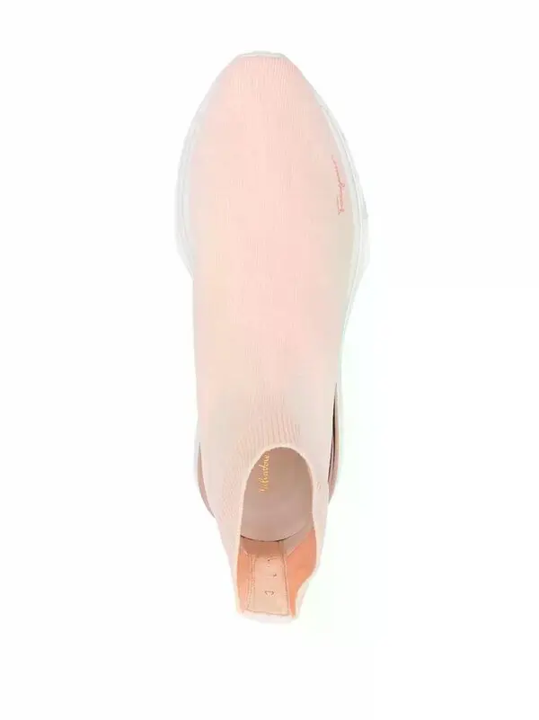 FERRAGAMO Logo Slip-on Sneakers - Pink
