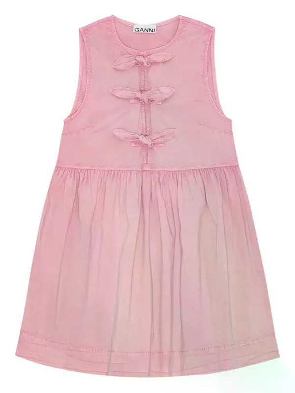 GANNI Tie-front Dress