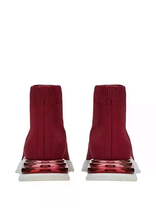 FERRAGAMO Logo-print Slip-on Sneakers - Red