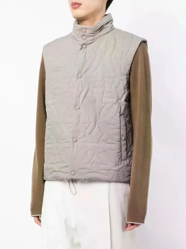 FERRAGAMO Quilted Funnel-neck Gilet