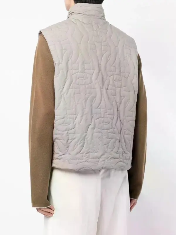 FERRAGAMO Quilted Funnel-neck Gilet