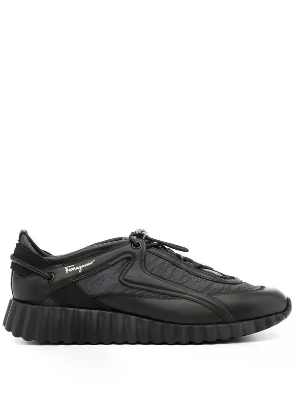 FERRAGAMO Pixie Toggle-fastening Sneakers - Black