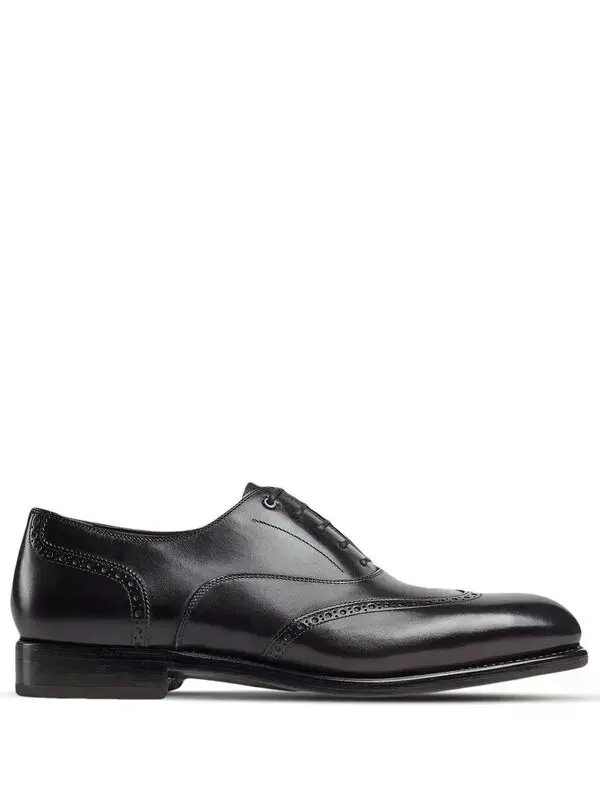 FERRAGAMO Gancini Leather Oxford Shoes