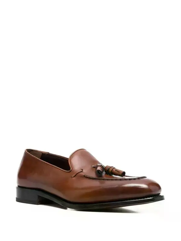 FERRAGAMO Tassel-detail Leather Loafers