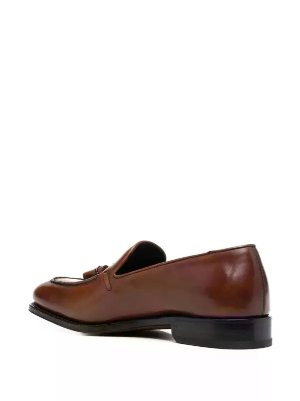 FERRAGAMO Tassel-detail Leather Loafers