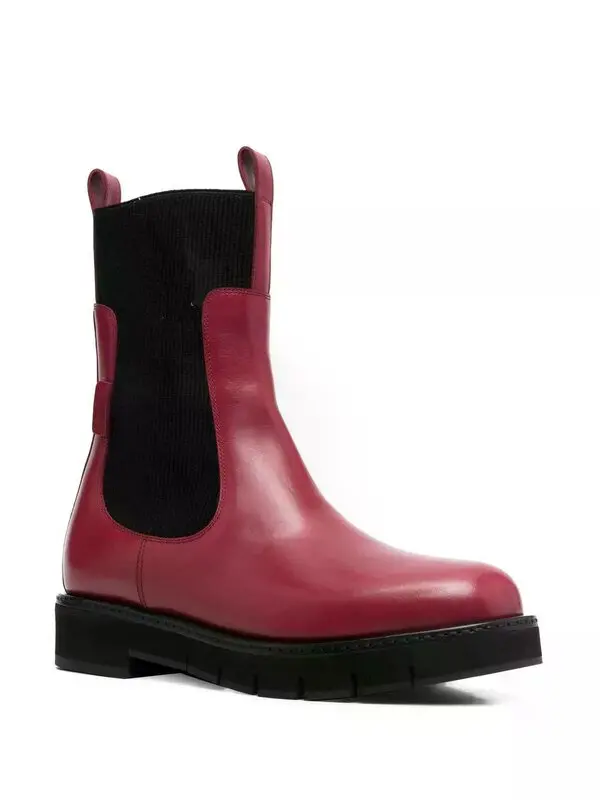FERRAGAMO Leather Chelsea Boots