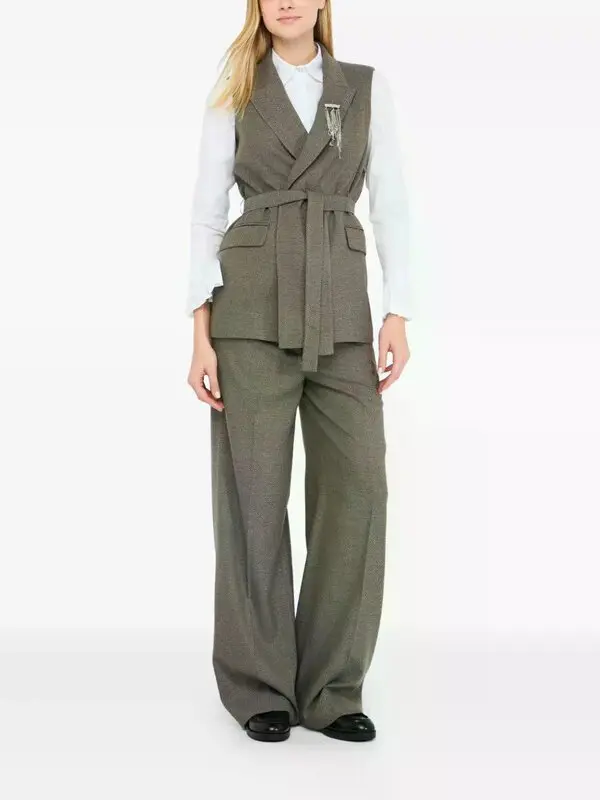 Liu Jo Chevron Brooch Waistcoat