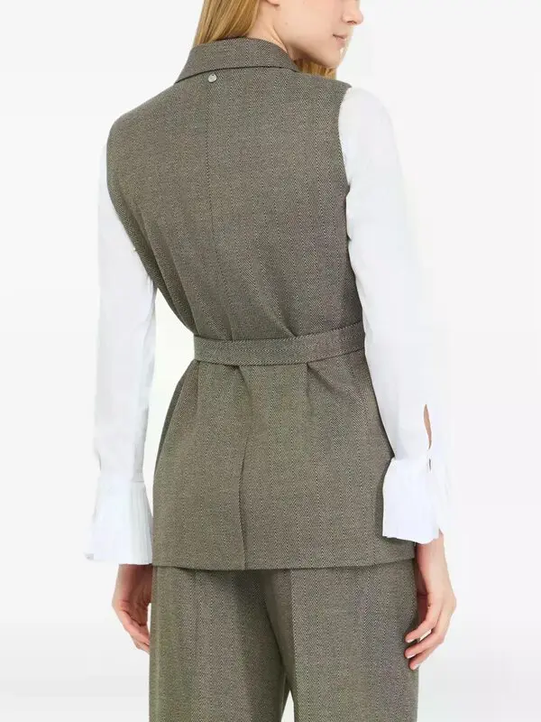 Liu Jo Chevron Brooch Waistcoat