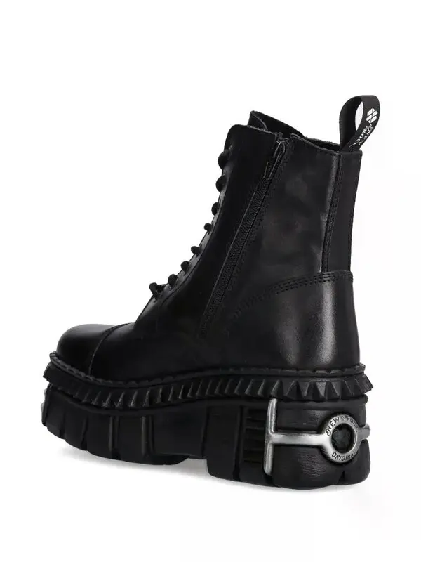 NEW ROCK Lace-up Platform Boots